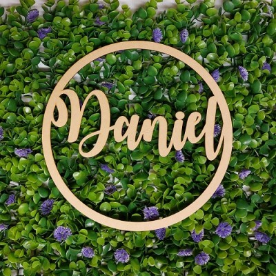 Wooden Name Round One Name - Custom Event Signs