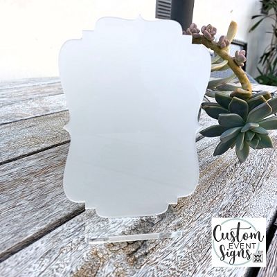 Acrylic Table Numbers Vintage blank - Custom Event Signs