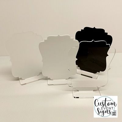 Acrylic Table Numbers Vintage blank - Custom Event Signs